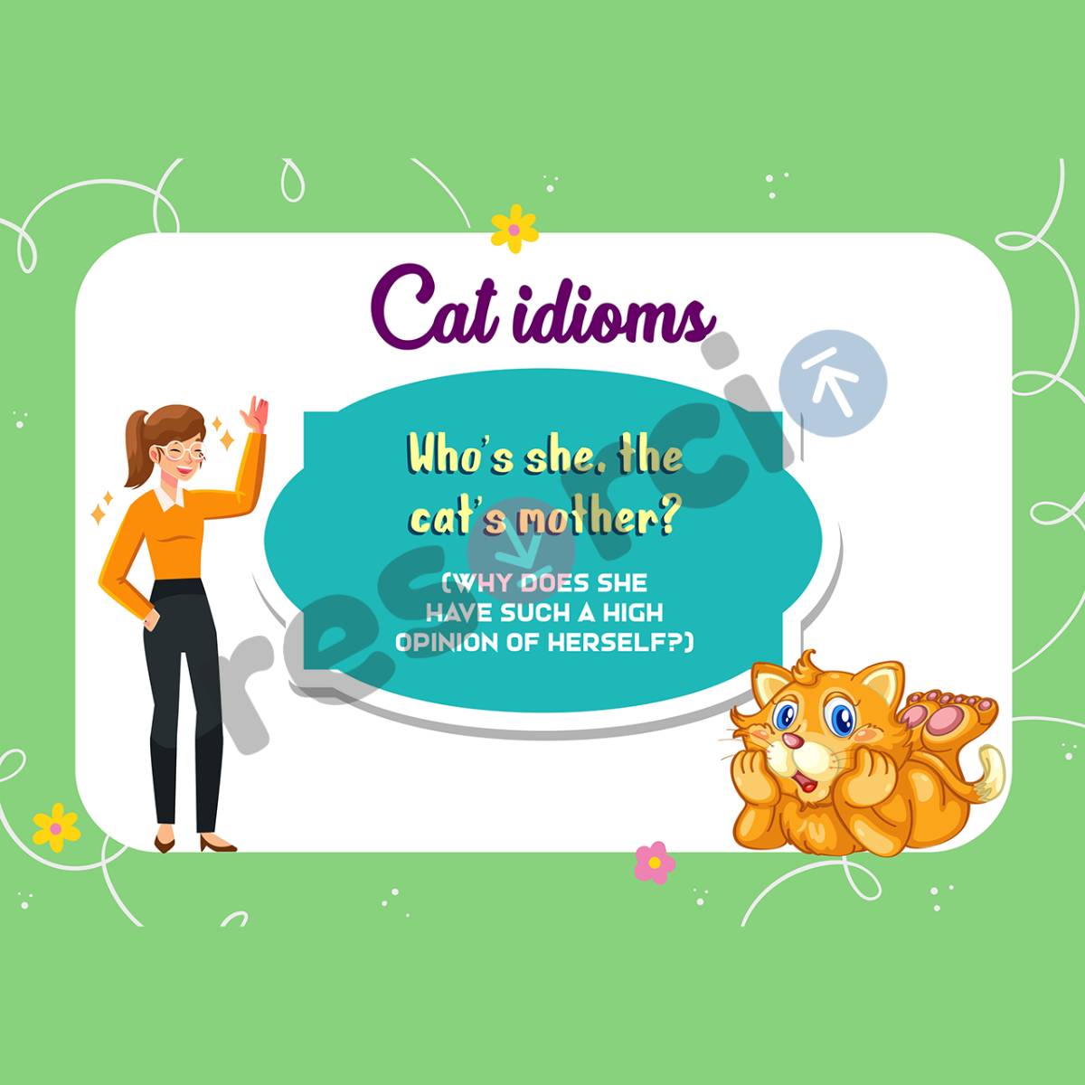 Cat Idioms - Template - 09