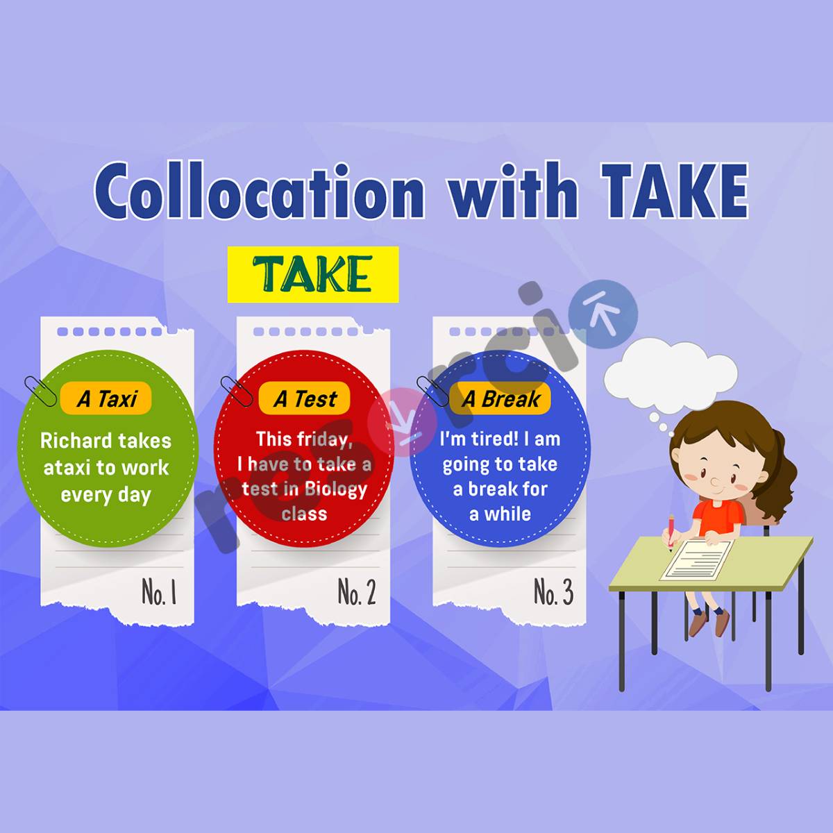 Collocations With Take - Template 11