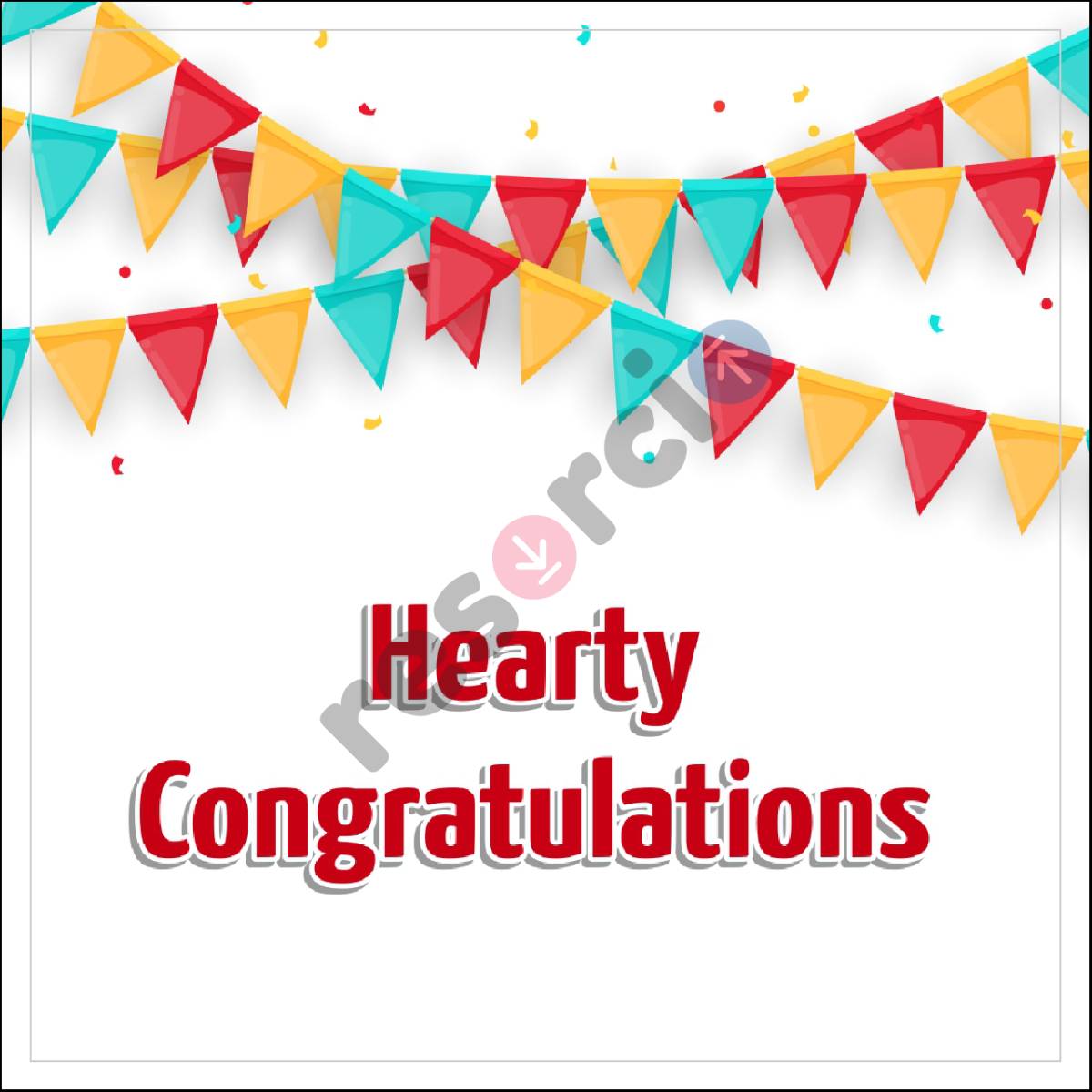 Hearty Congratulations - Template 51