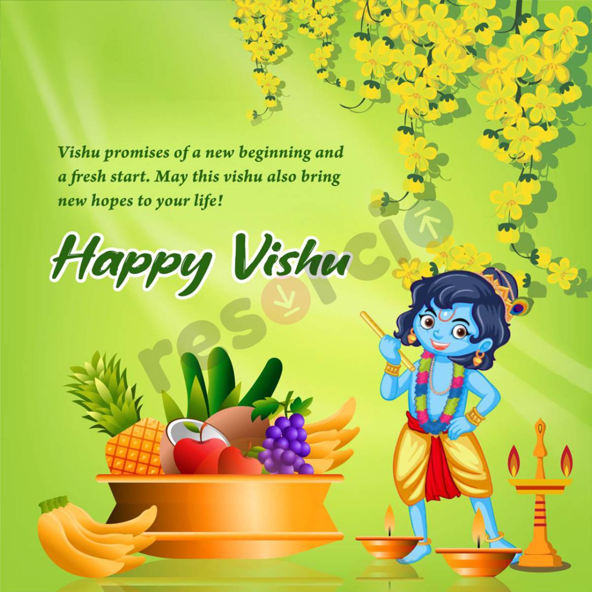 Happy Vishu - Template 08