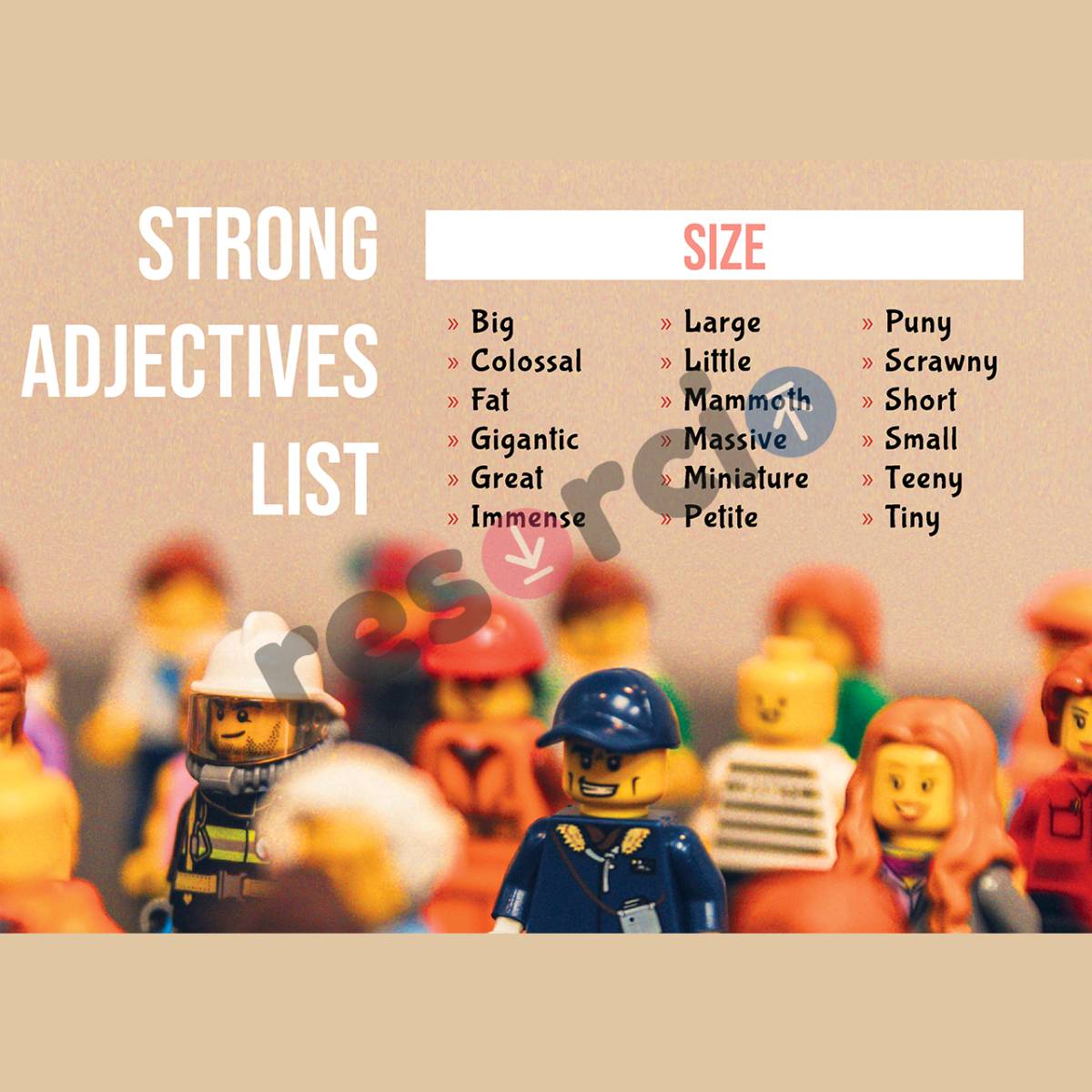 Strong Adjectives List - Size - 03