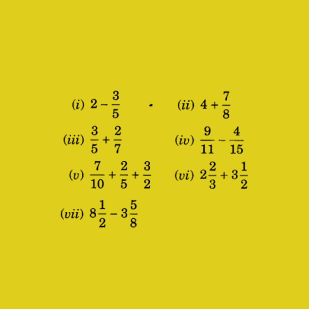 Mathematics - Chapter 2 - Fractions and Decimals