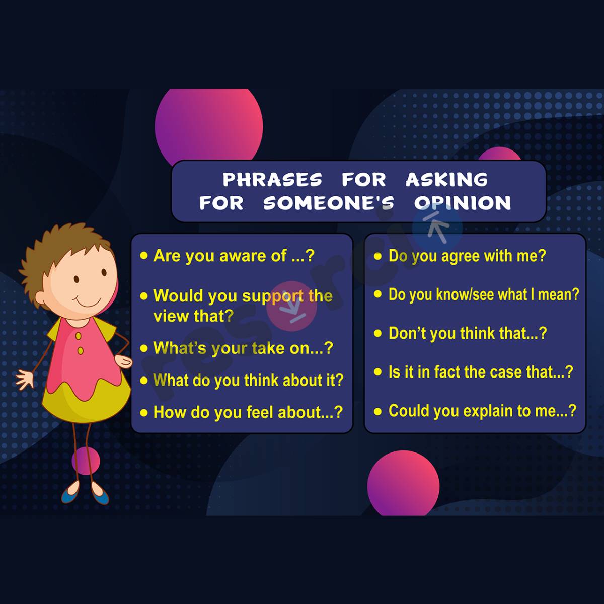 Phrases for Asking for Someone's Opinion - Template 01
