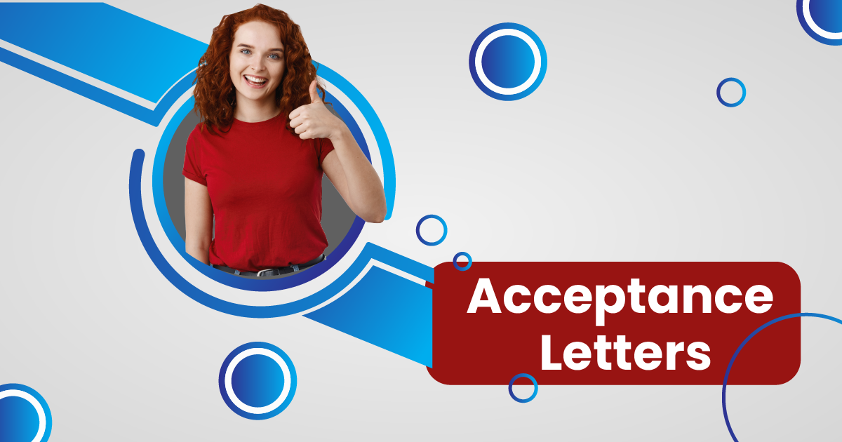 Acceptance Letters