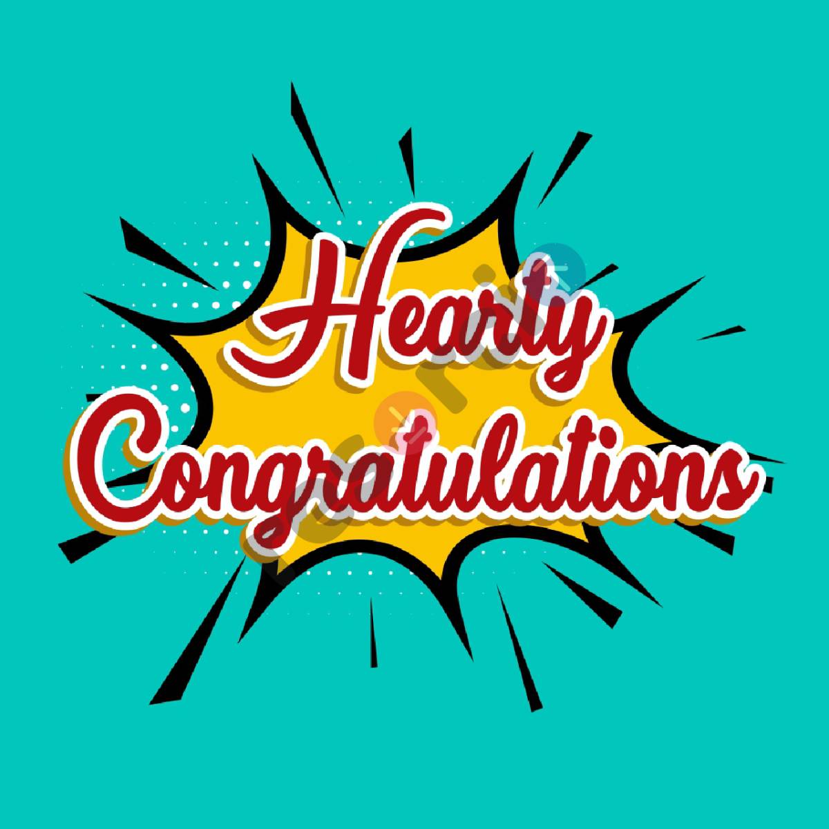 Hearty Congratulations - Template 23