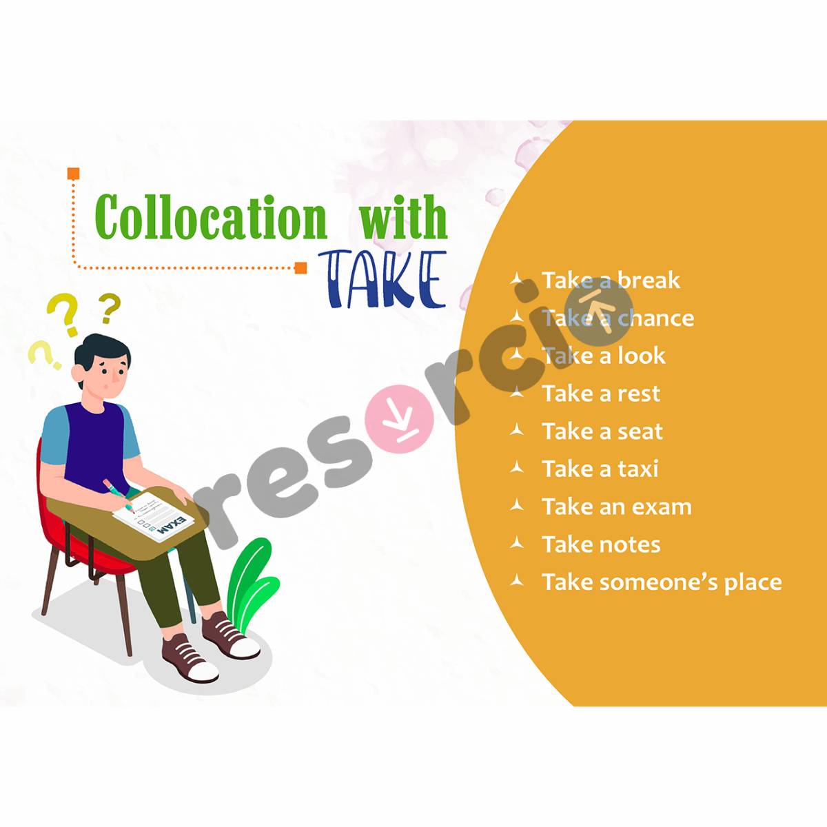 Collocations With Take Template 14 collocations-with-take-template-14