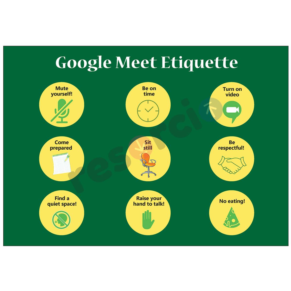 Google Meet Ettiquette - 01