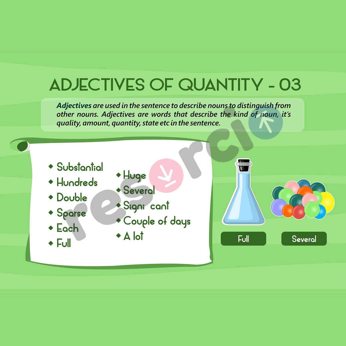 Adjectives of Quantity - Template 07