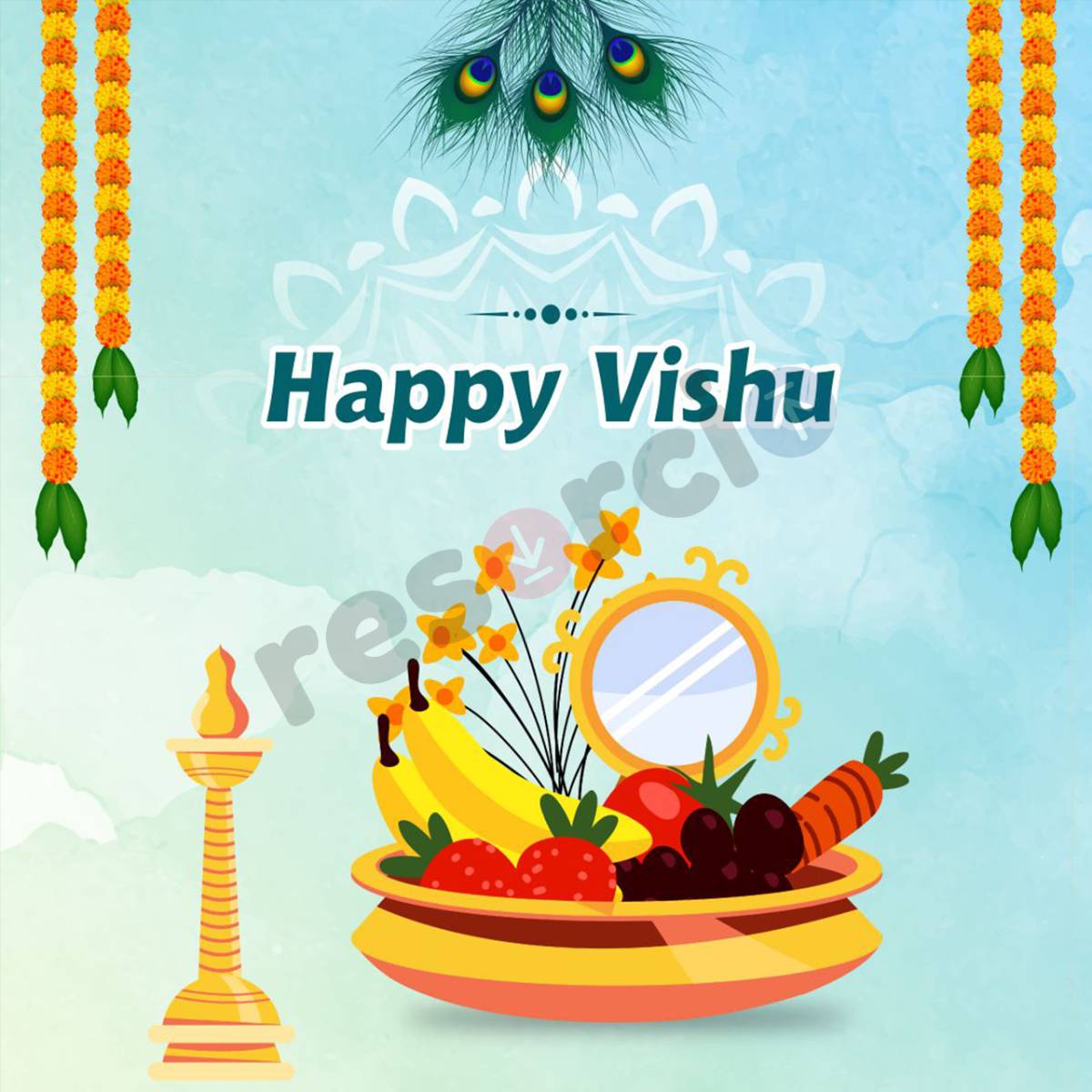 Happy Vishu - Template 09