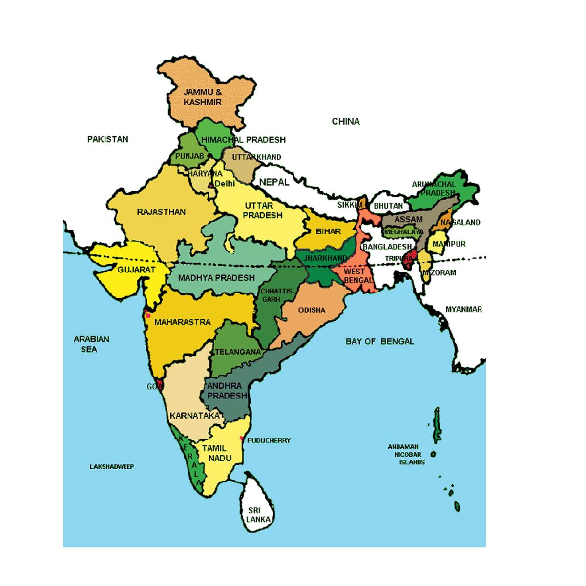 Contemporary India - Chapter 1 - India Size and Location