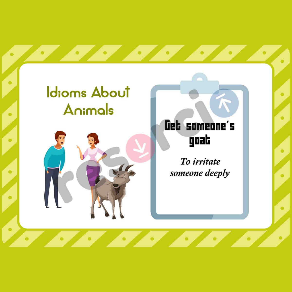 Animal Idioms - Template - 50