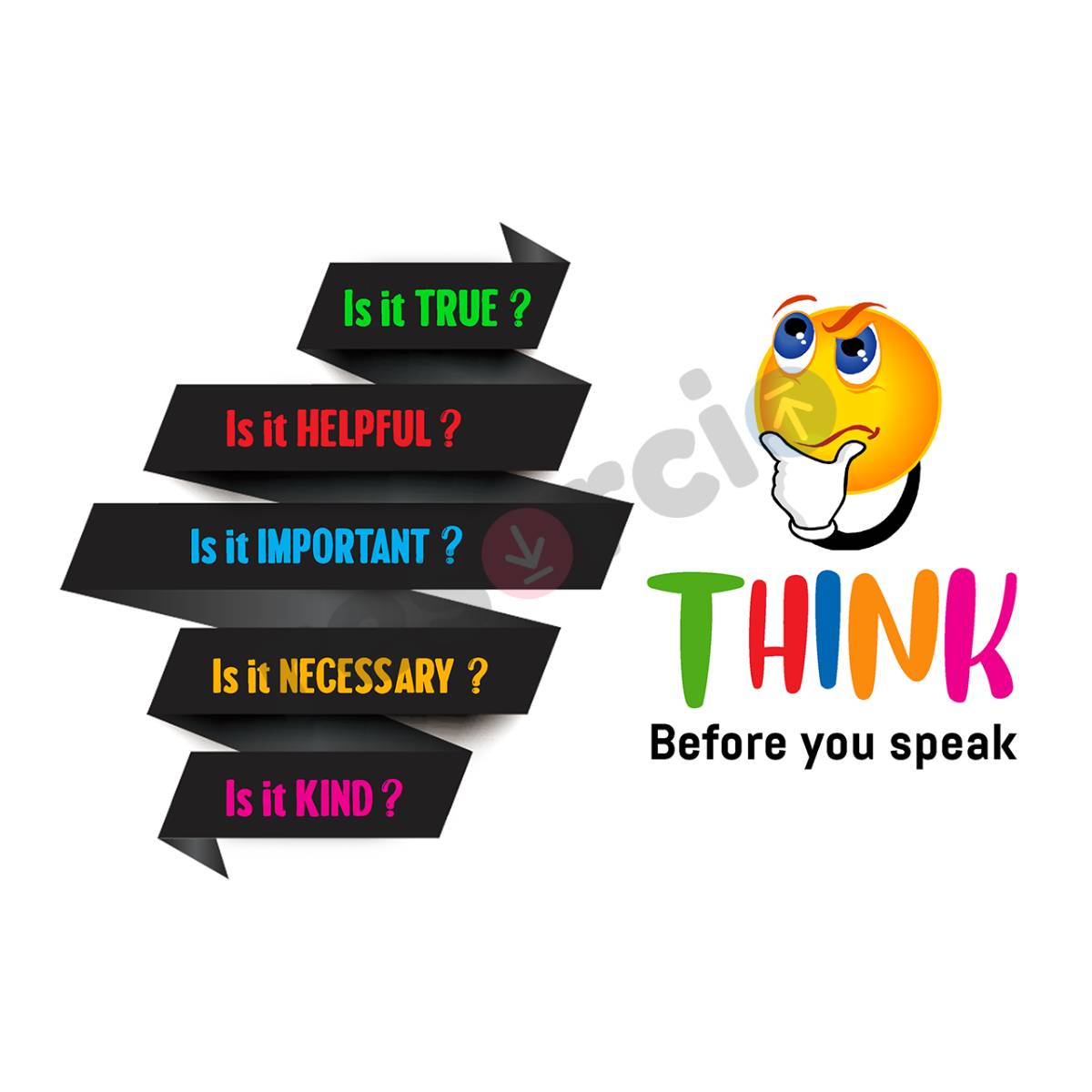 Think Before You Speak - Template 09