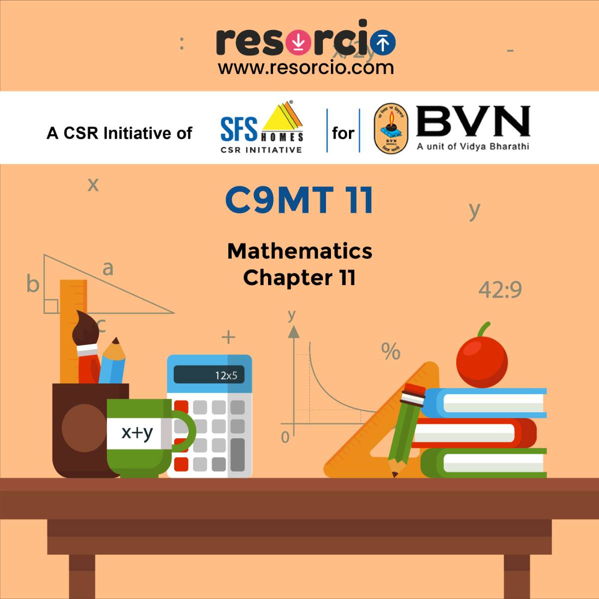 C9MT 11 - Mathematics - Chapter 11 - Surface Areas and Volumes