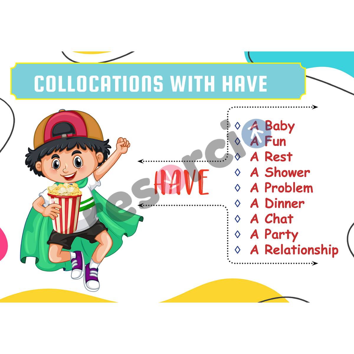 Collocations With Have - Template 03