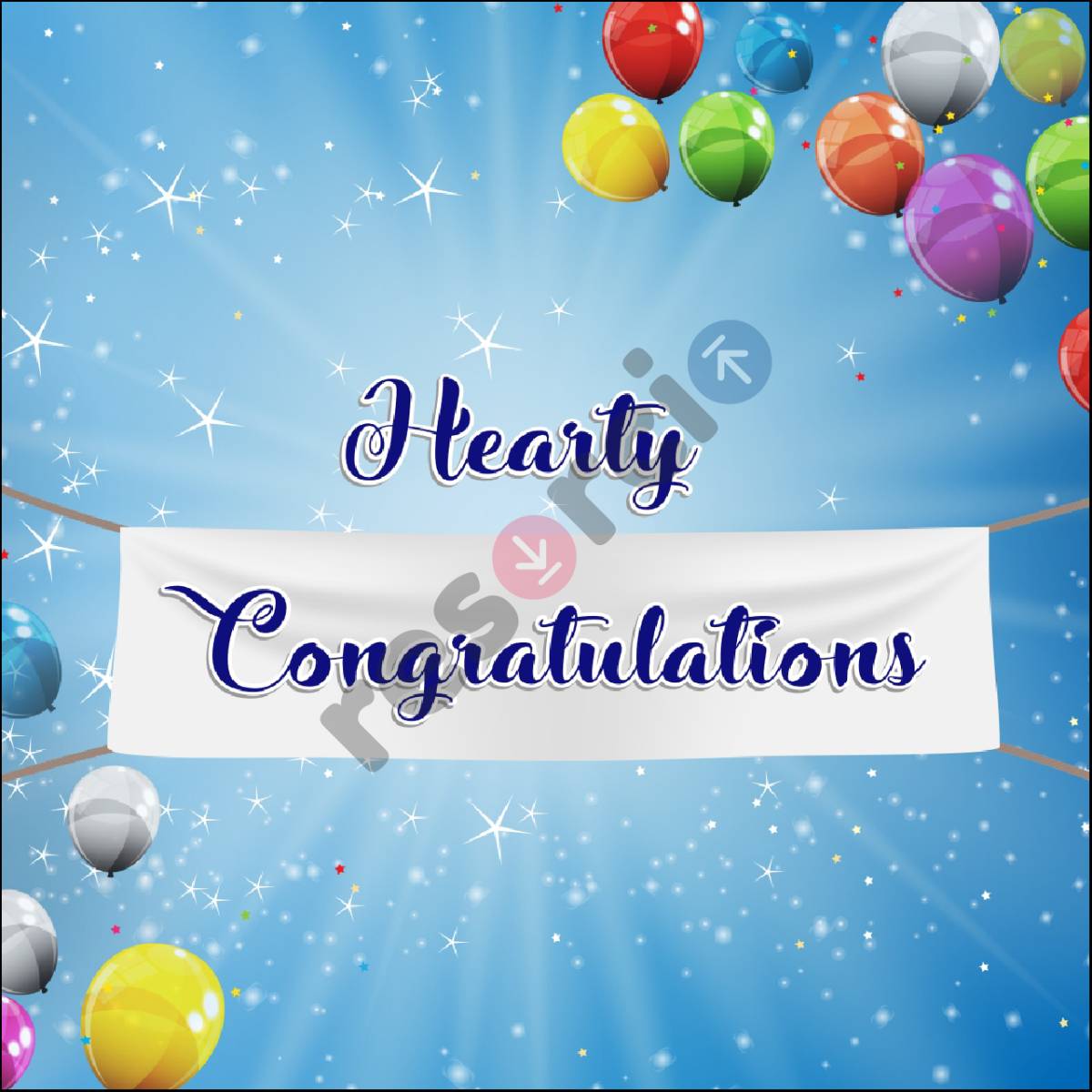 Hearty Congratulations - Template 47