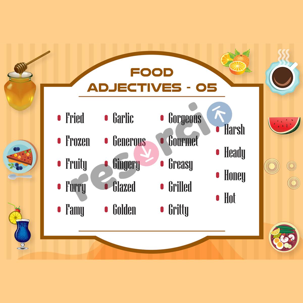 Food Adjectives - 10