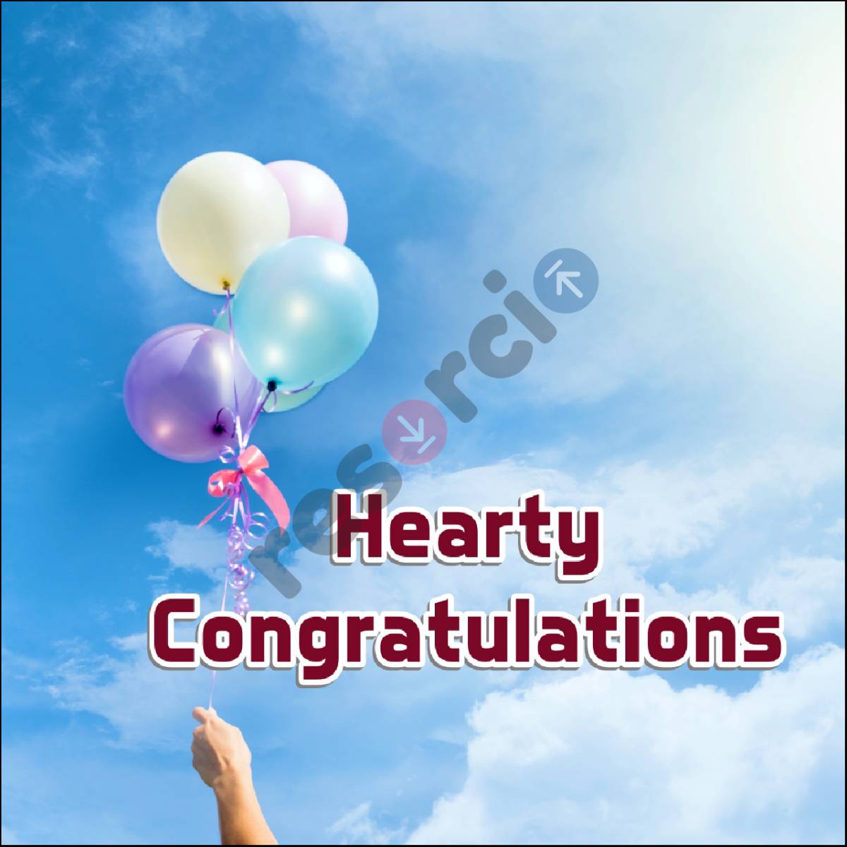 Hearty Congratulations - Template 74
