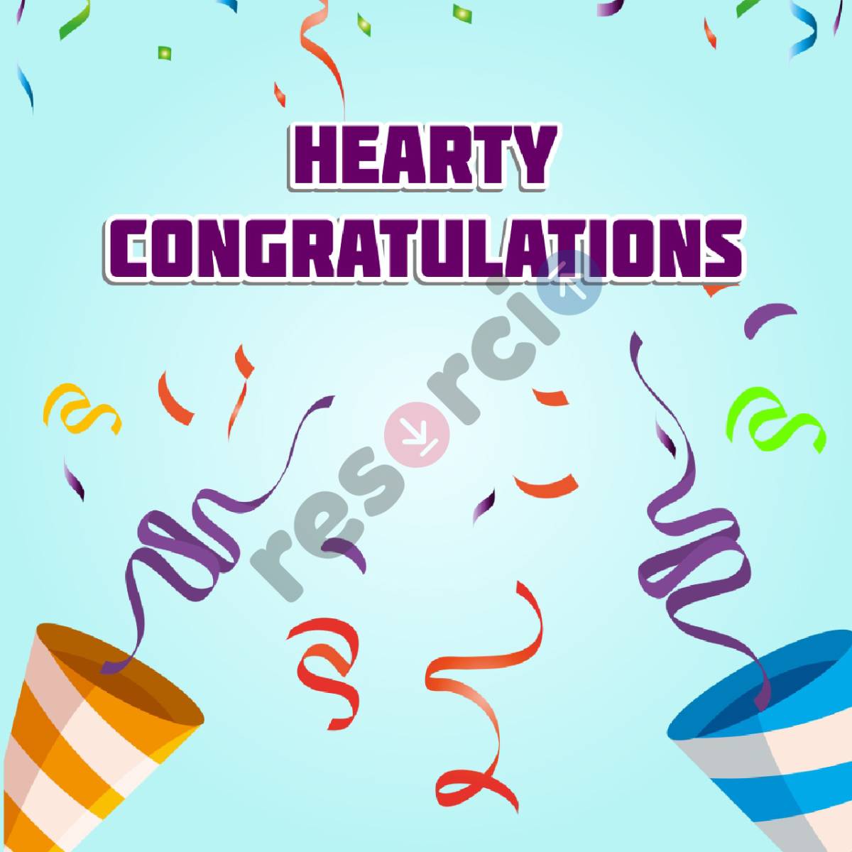 Hearty Congratulations - Template 27