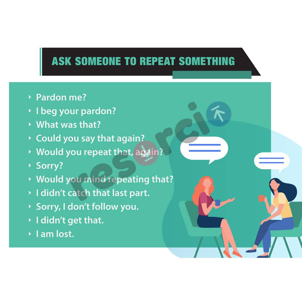 Ask Someone to Repeat Something - Template 01