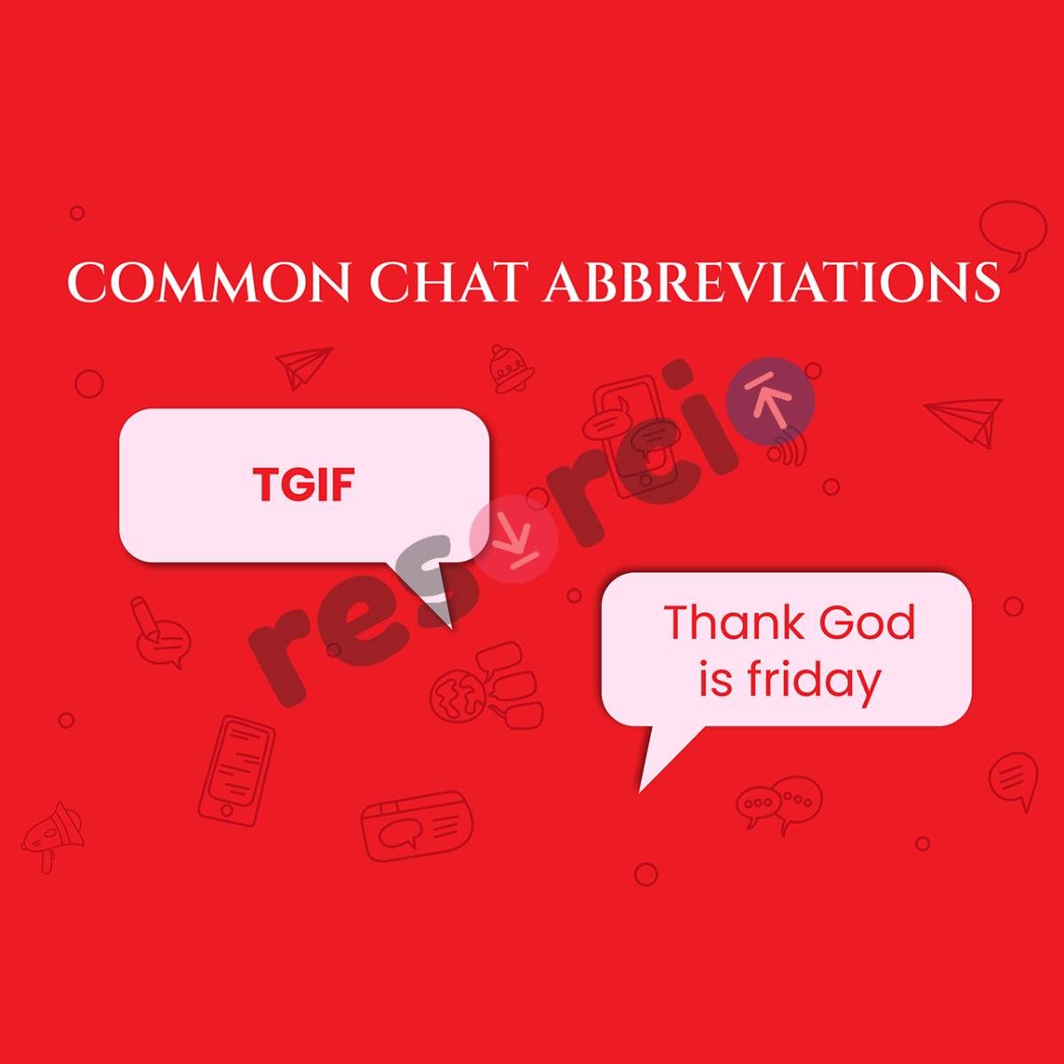 Common Chat Abbreviations - 50