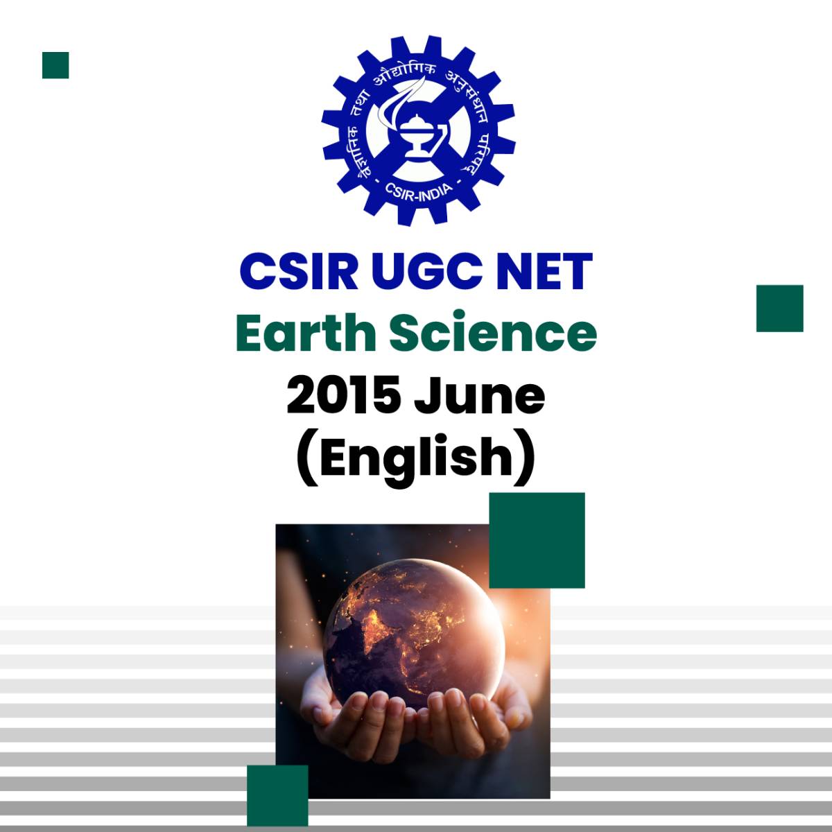 CSIR UGC-NET Earth Science 2015 June (English)
