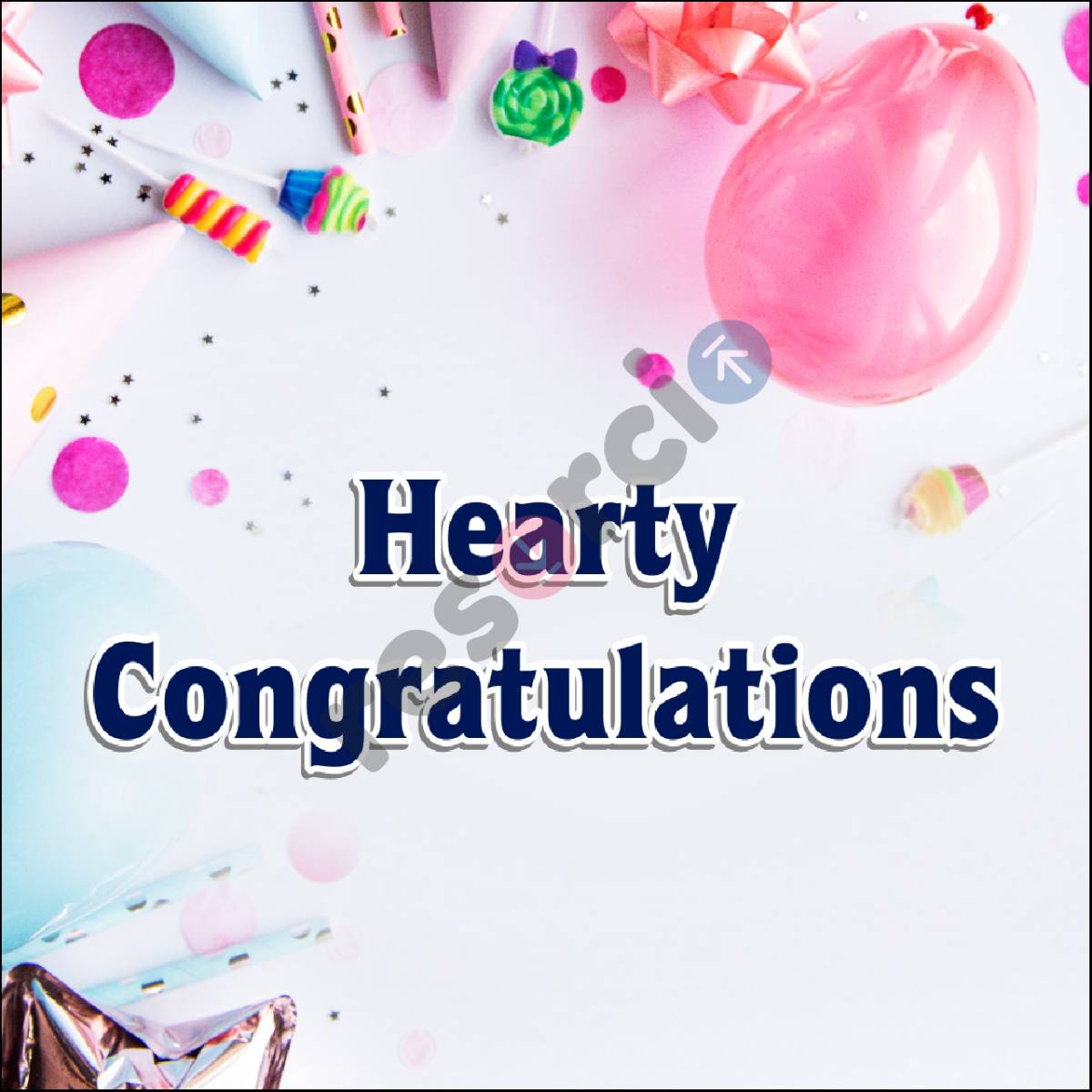 Hearty Congratulations - Template 86