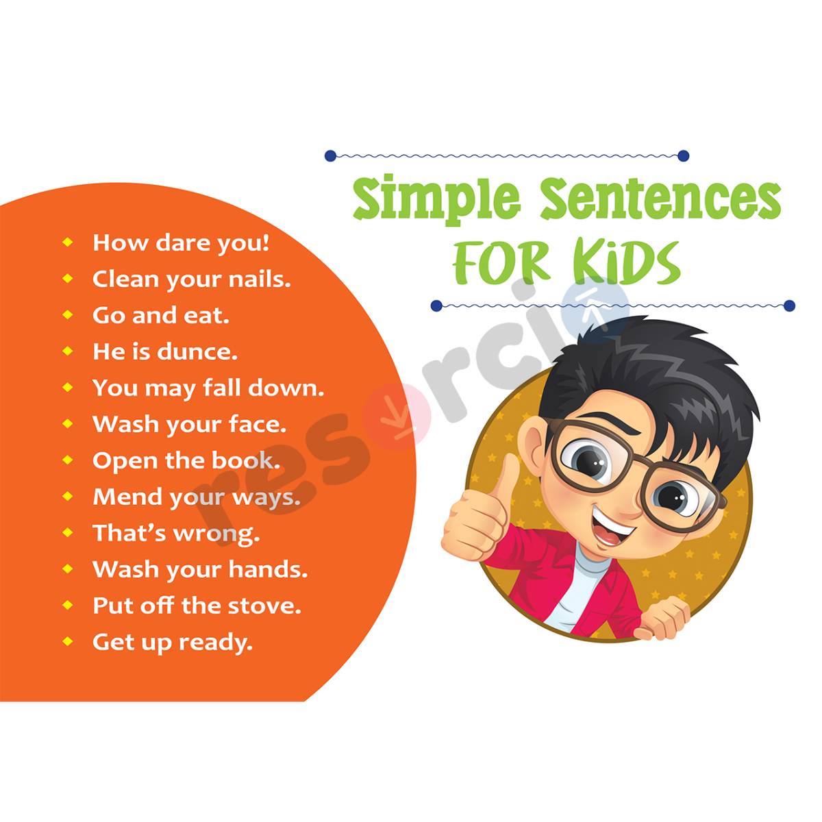 Simple Sentences for Kids - Template 06