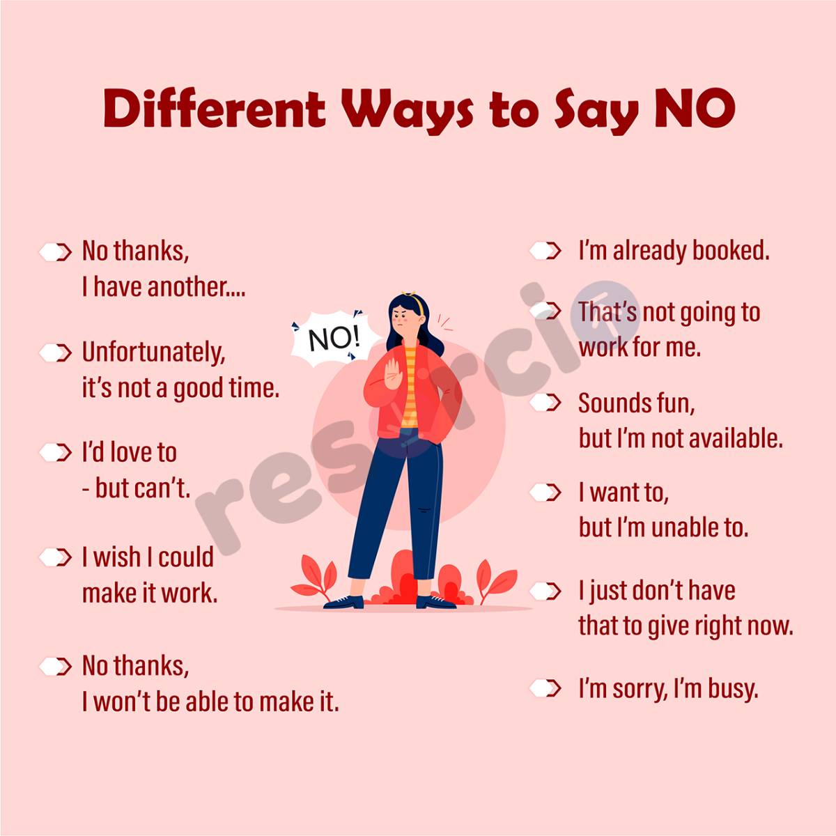 Different Ways to Say NO - 07