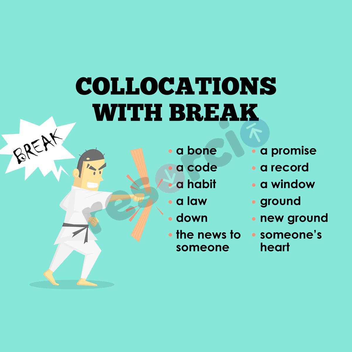 Collocations with break - Template 02