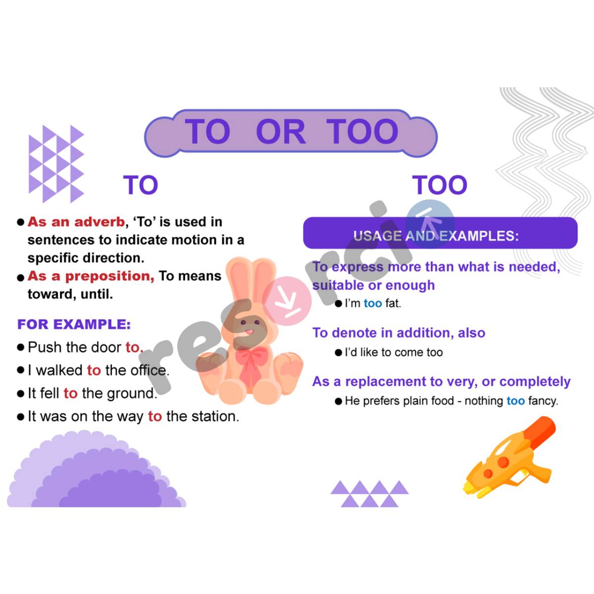 To or Too - Template 01