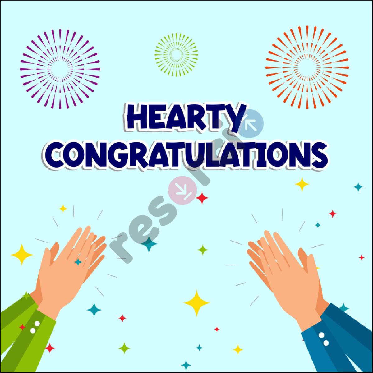 Hearty Congratulations - Template 70
