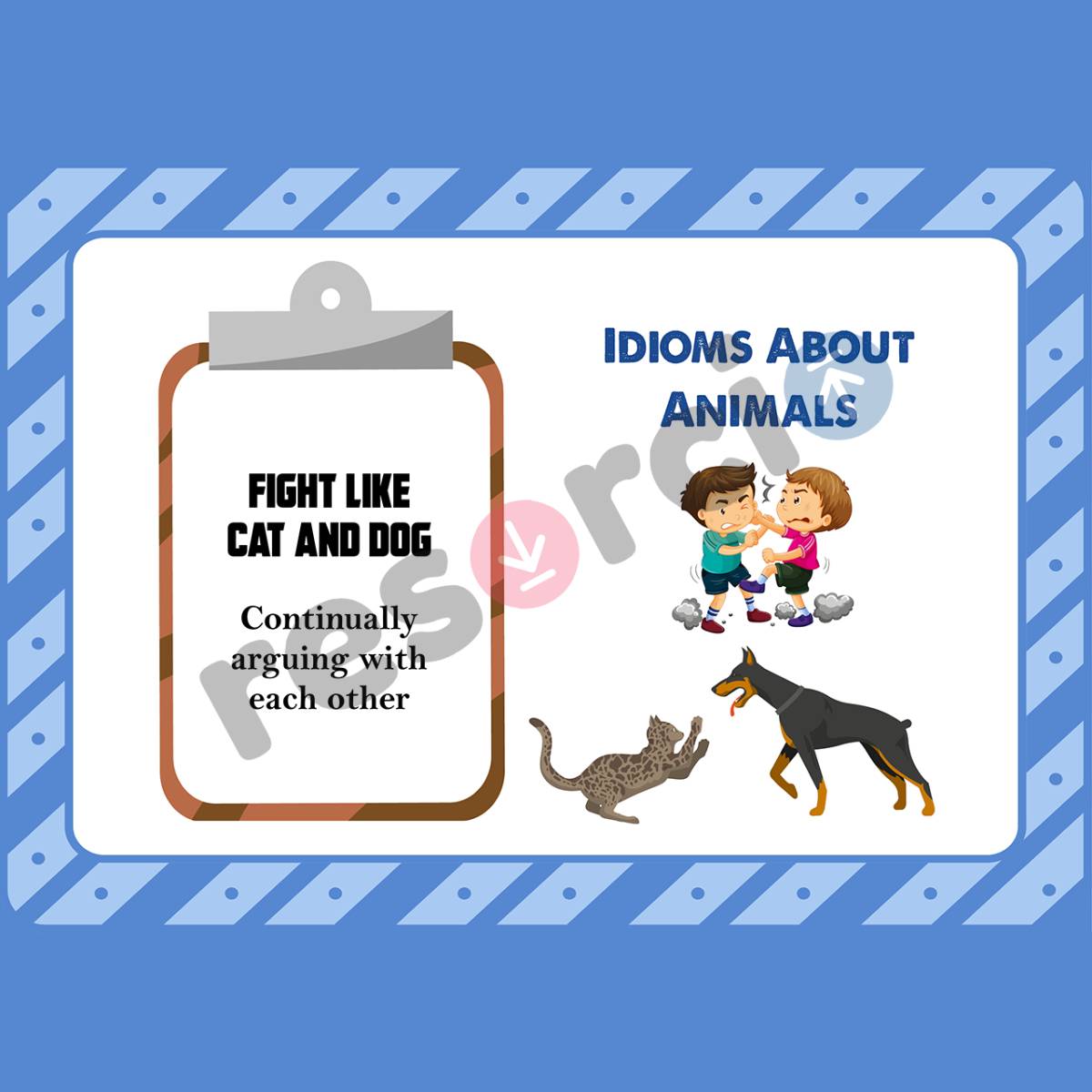 Animal Idioms - Template - 45