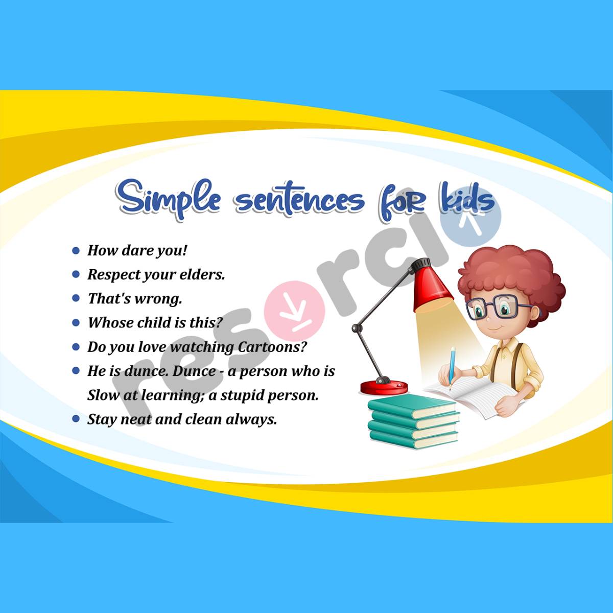 Simple Sentences for Kids - Template - 02