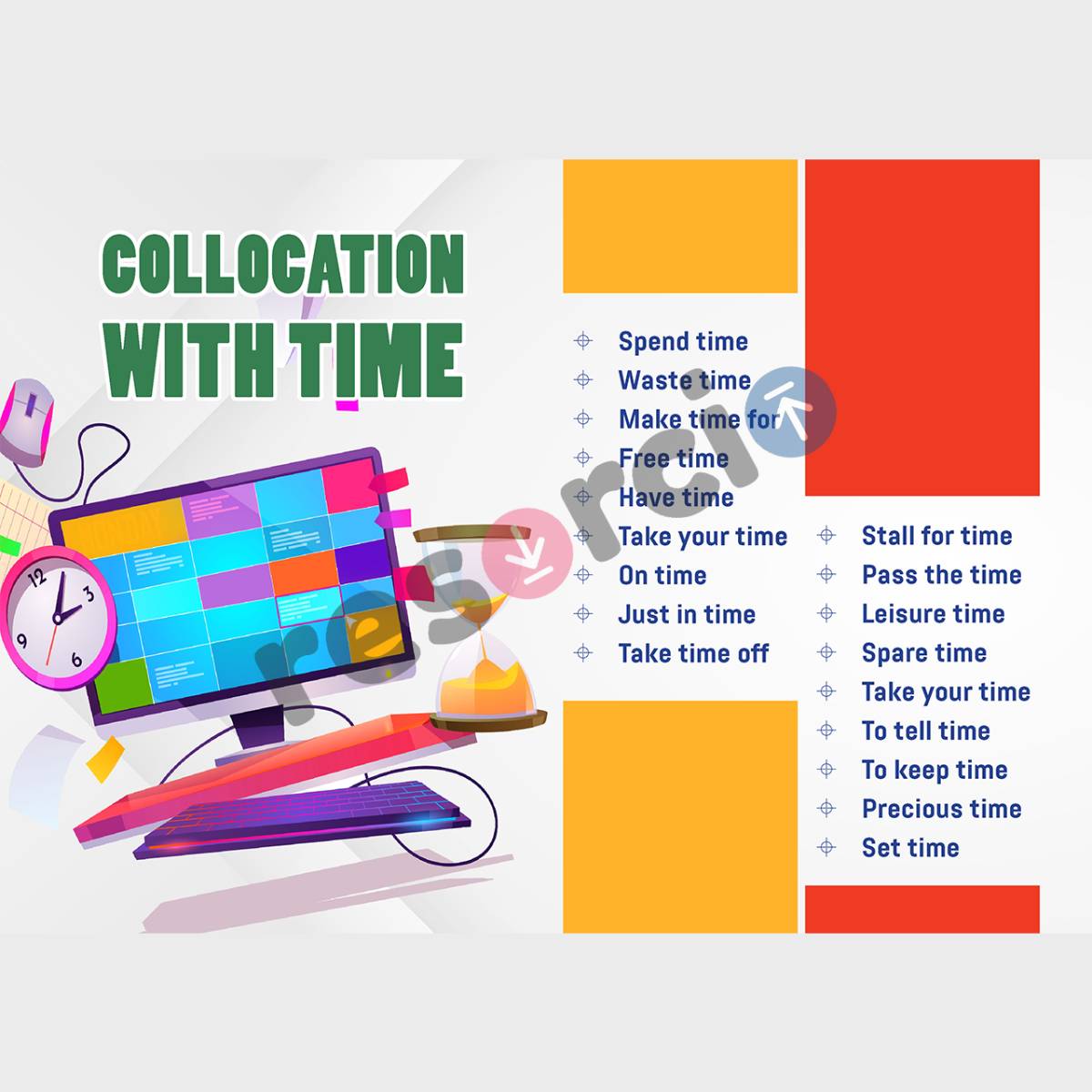 Collocations With Time - Template 03