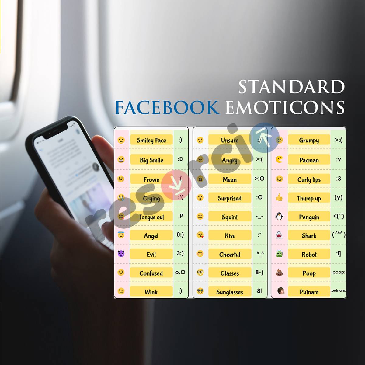 Standard Facebook Emoticons - 15