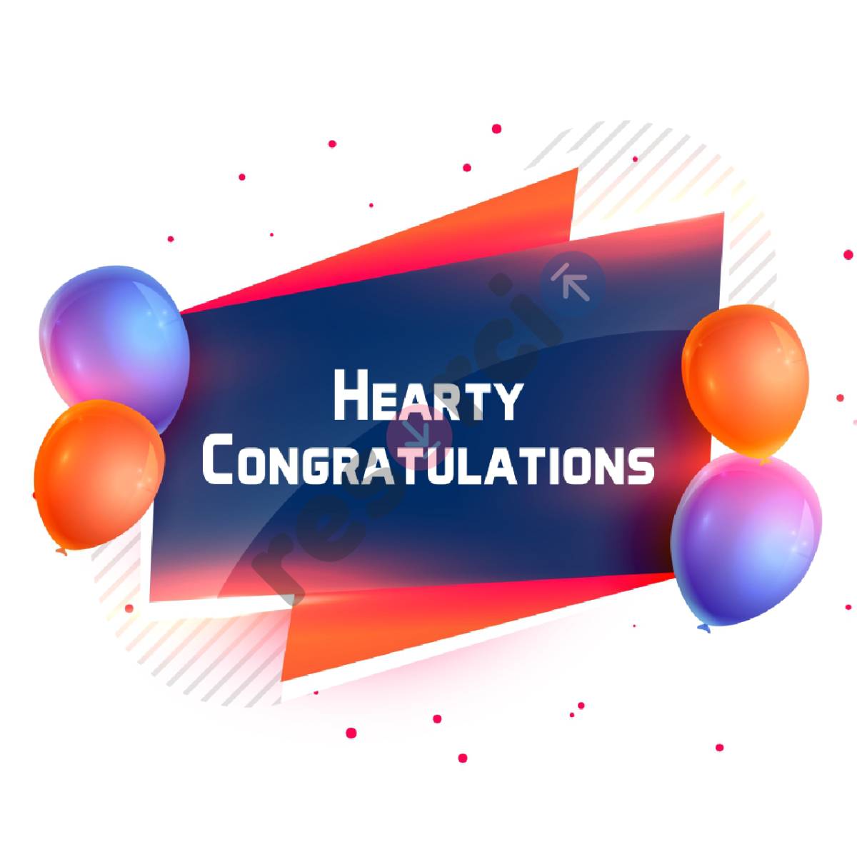 Hearty Congratulations - Template 16