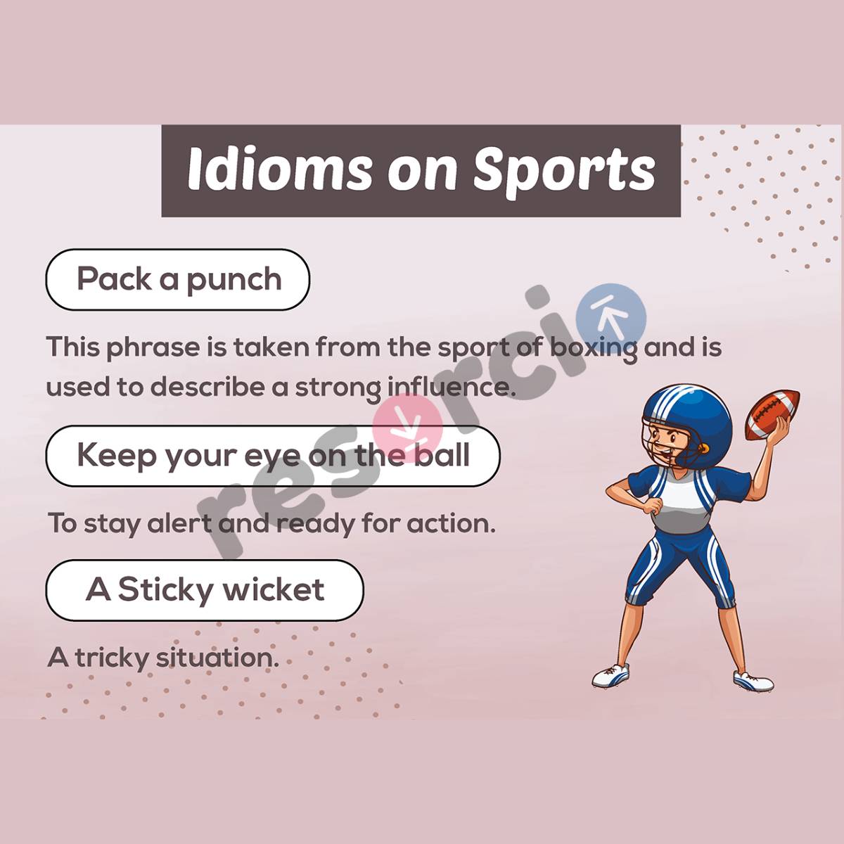 Idioms on Sports - Template 02