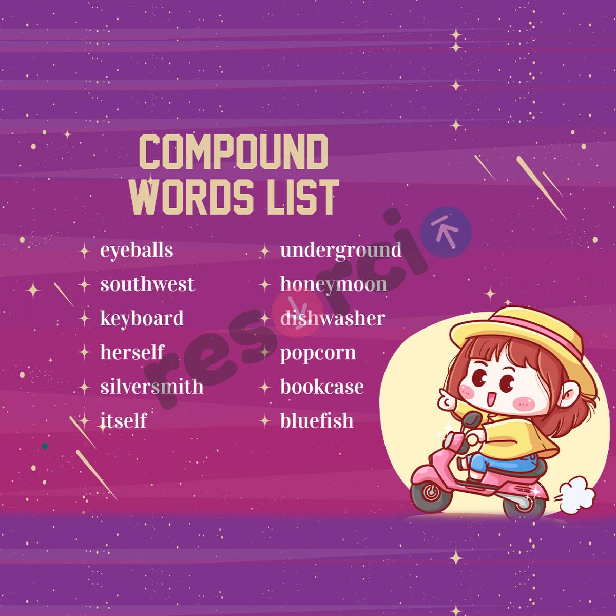 Compound Word List 11 Compound Word List 11