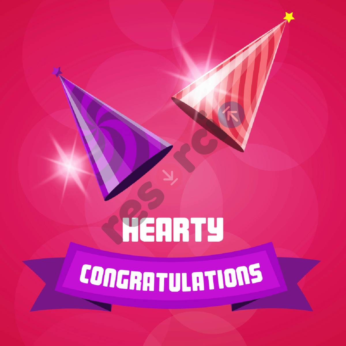 Hearty Congratulations - Template 24
