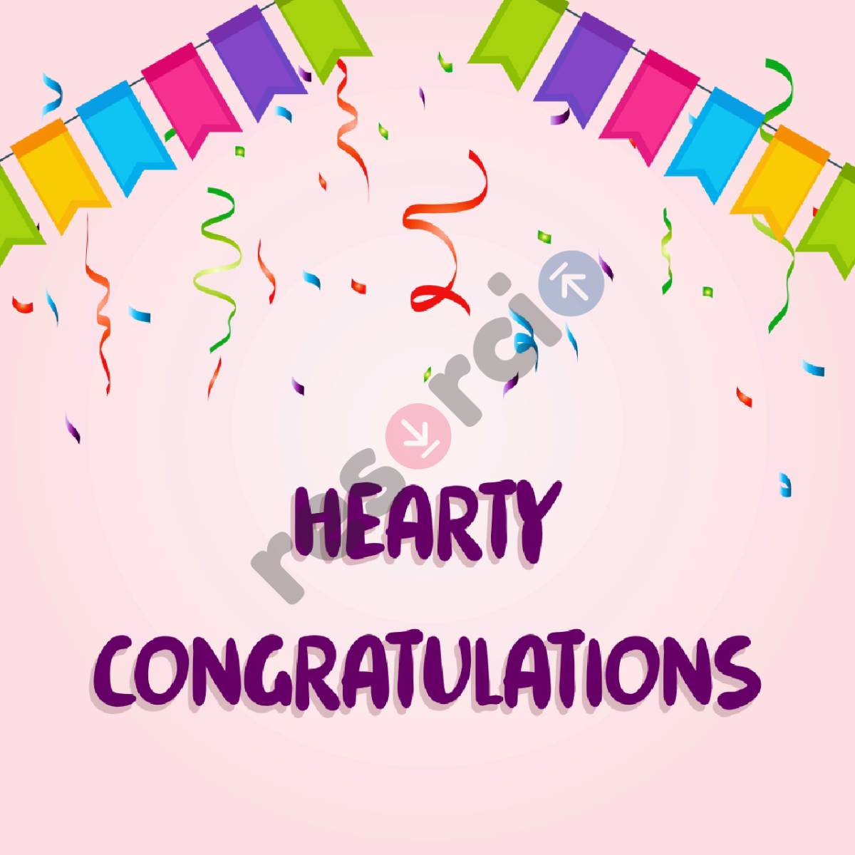 Hearty Congratulations - Template 28