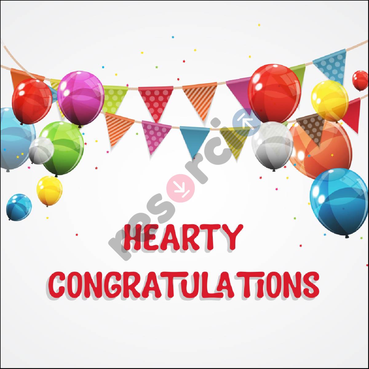 Hearty Congratulations - Template 48