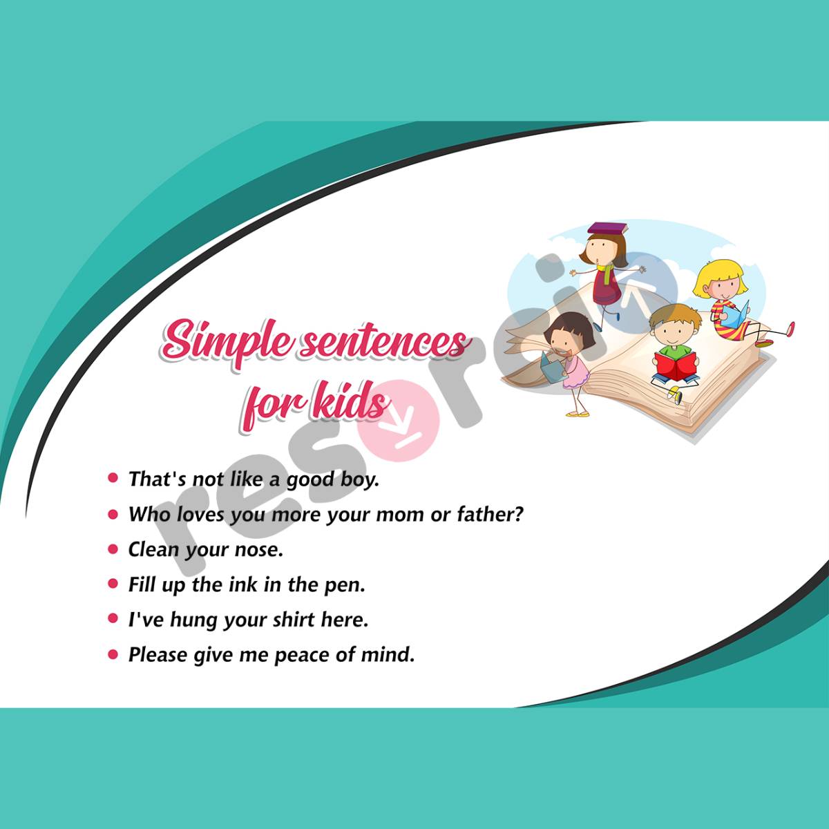 Simple Sentences for Kids - Template - 03