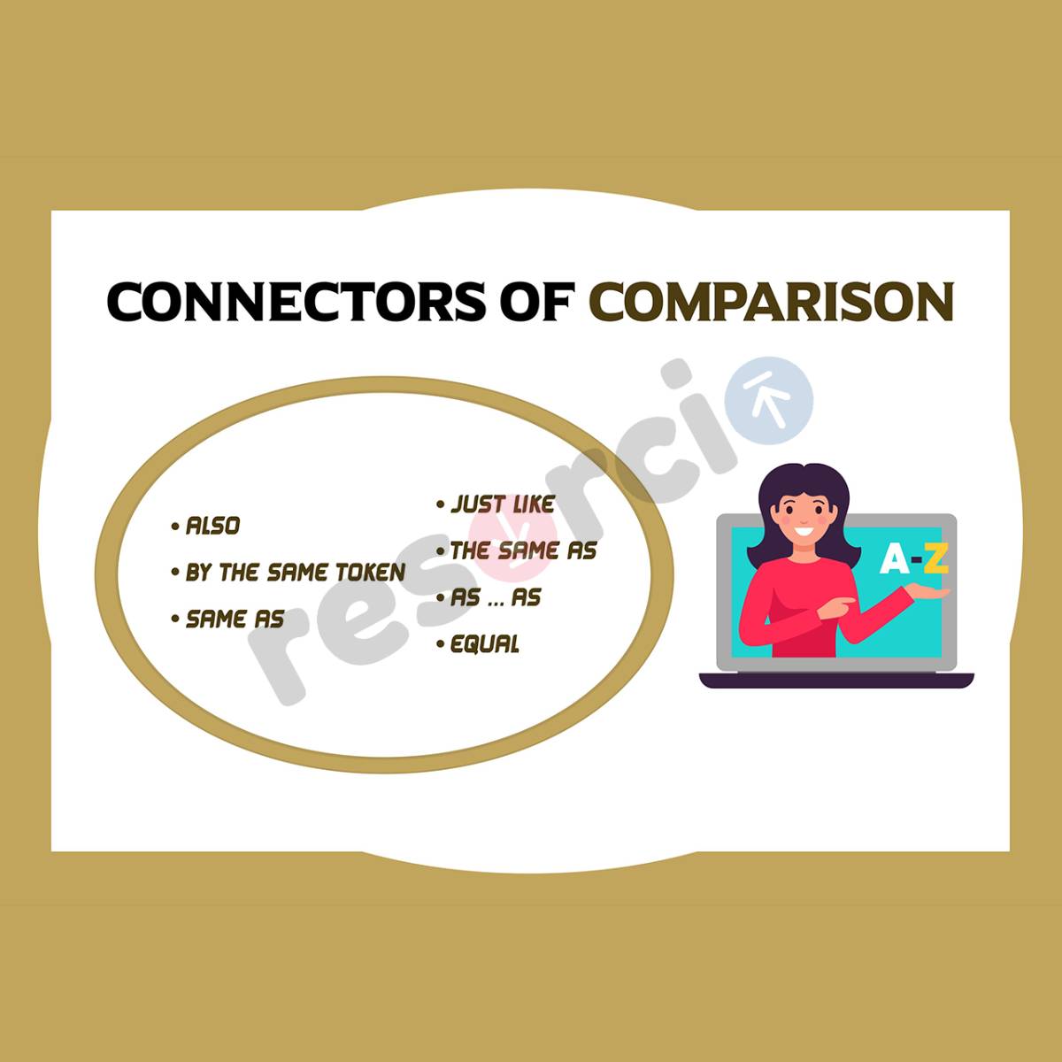 Connectors of Comparison - Template 03