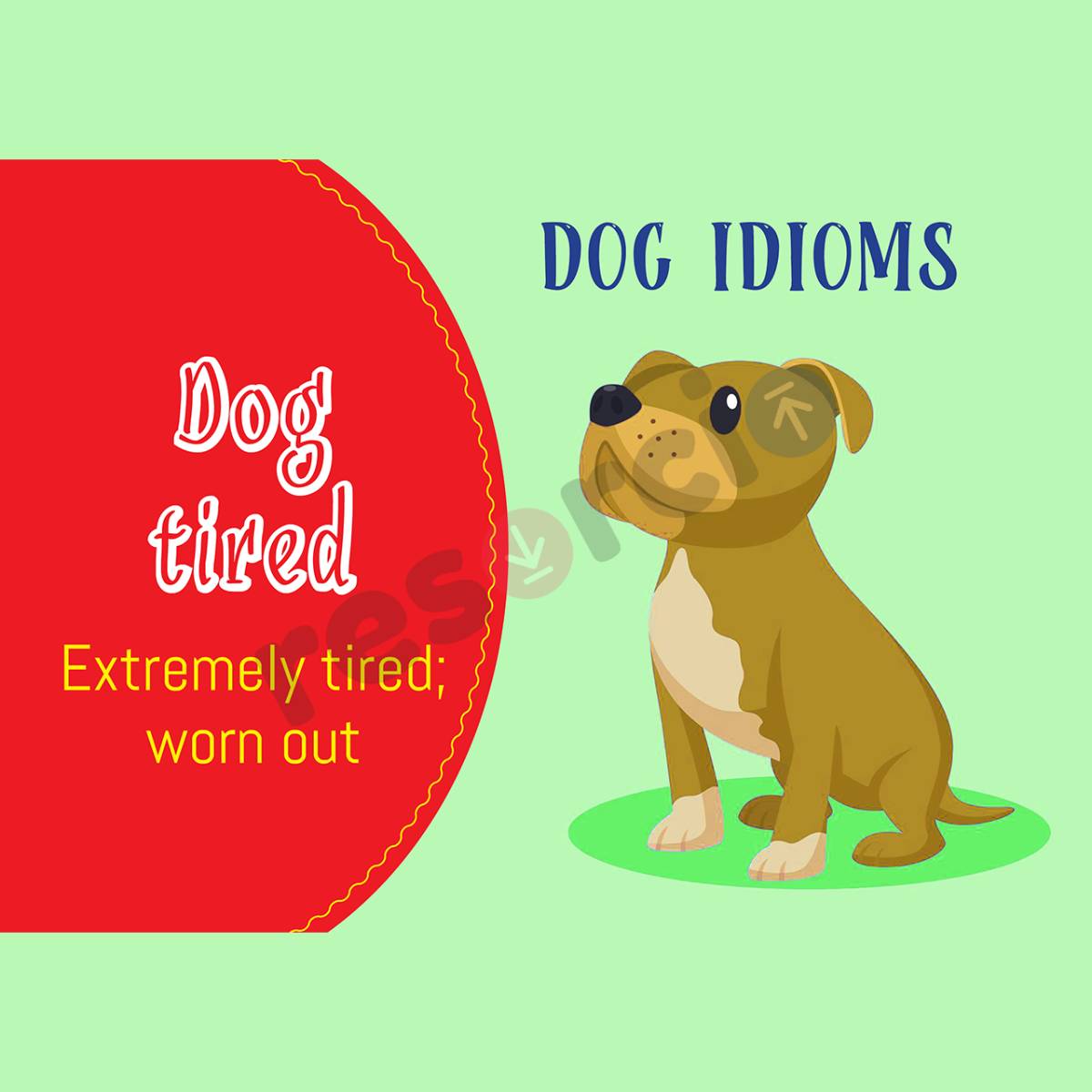 Dog Idioms - Template 24