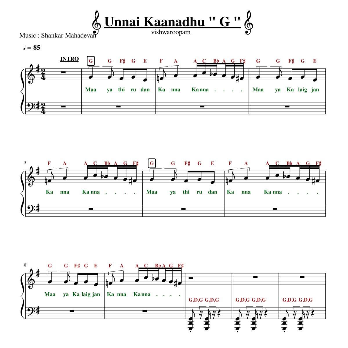 Violin Notes For Malayalam Songs