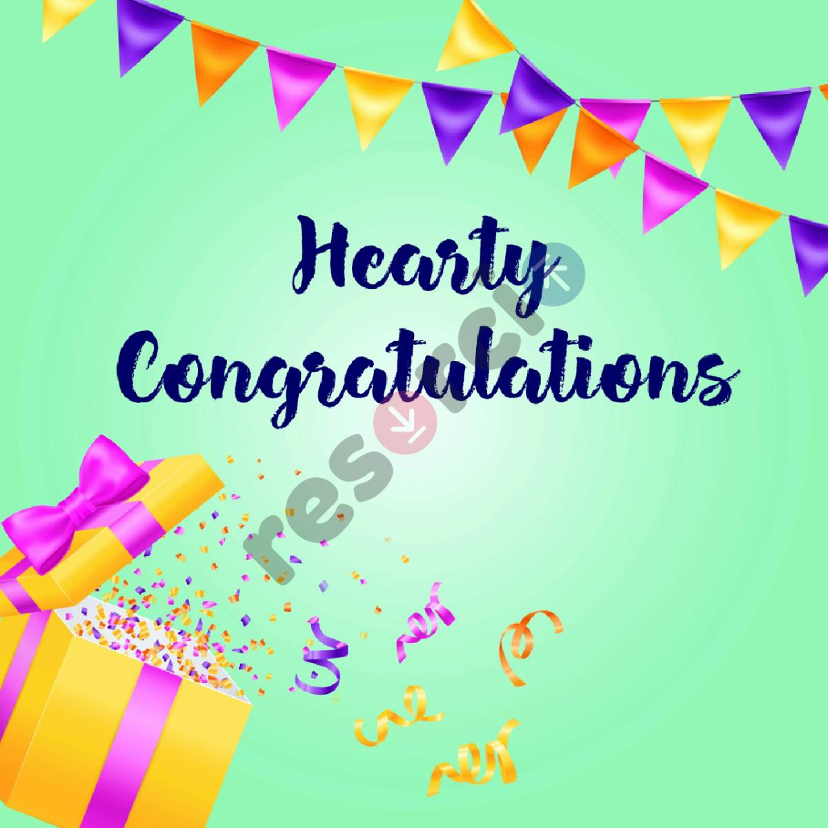 Hearty Congratulations - Template 10