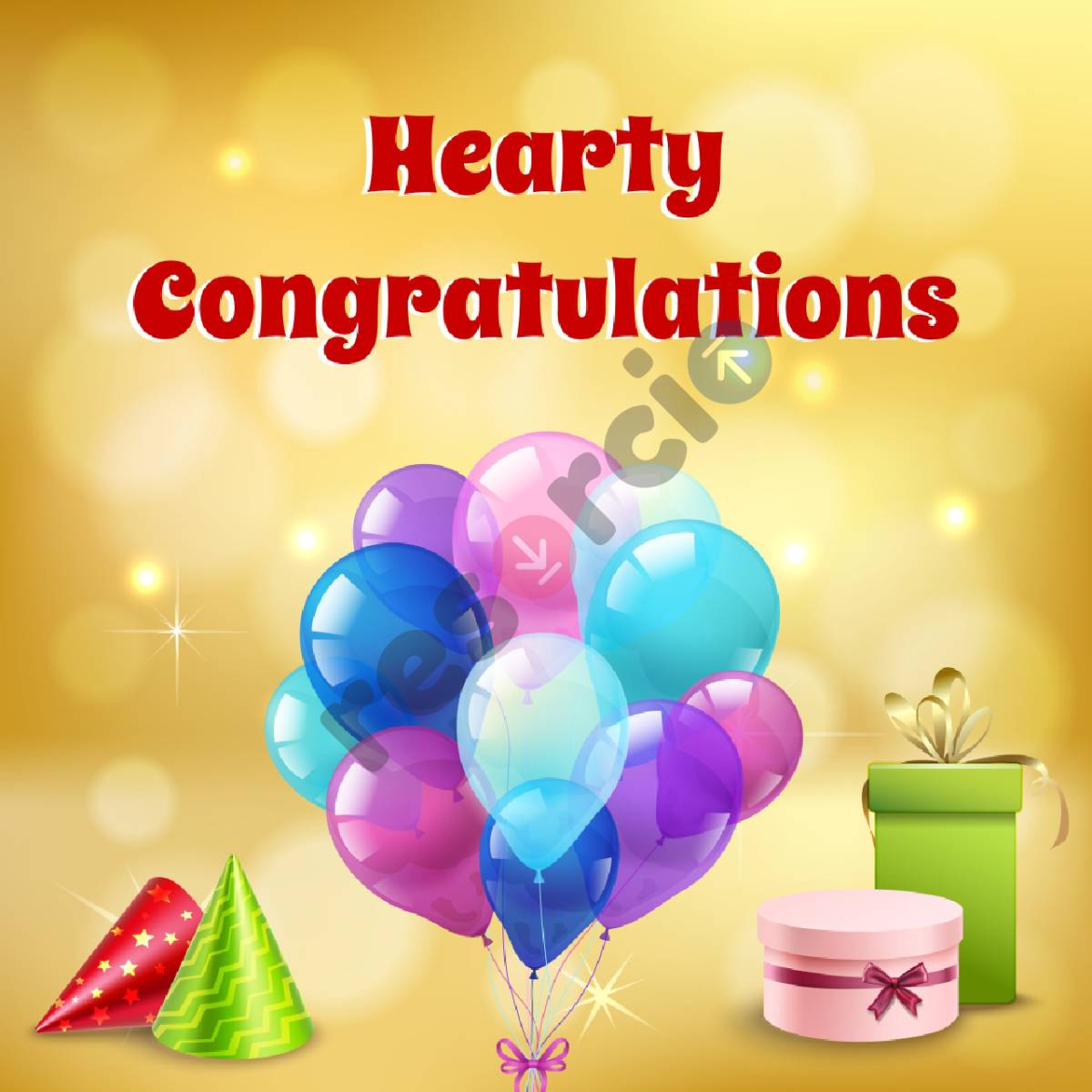 Hearty Congratulations - Template 18