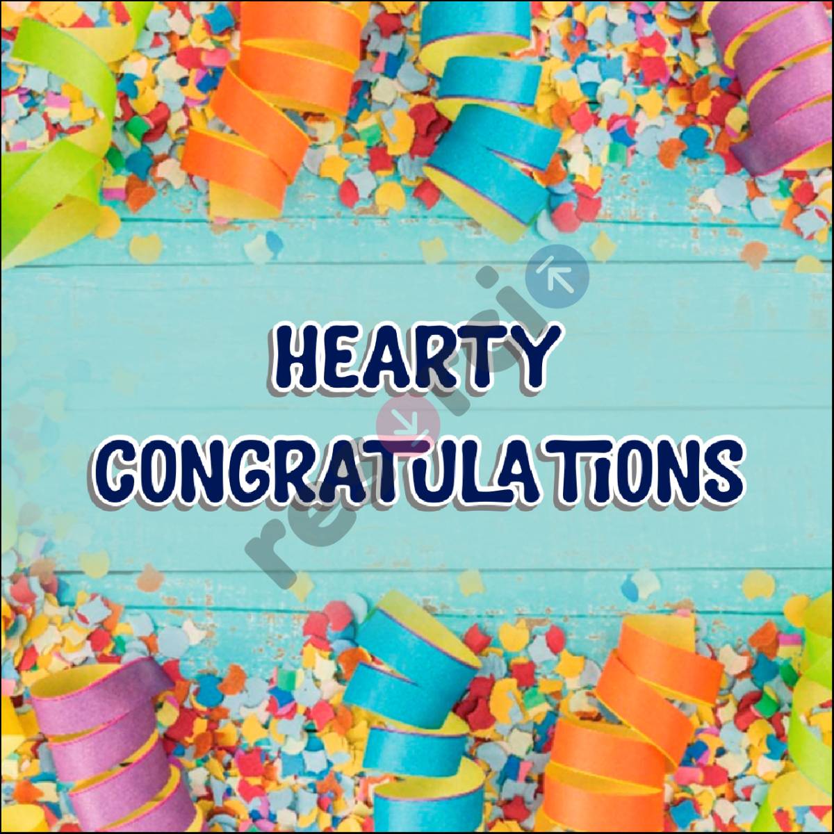Hearty Congratulations - Template 87