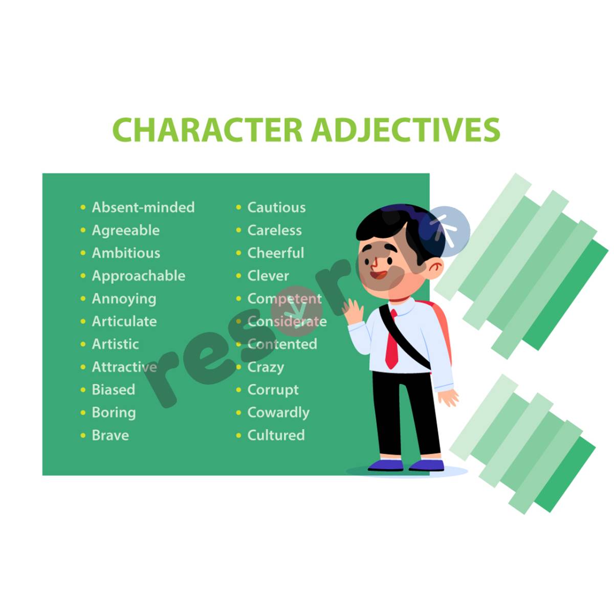 Character Adjectives - Template 01