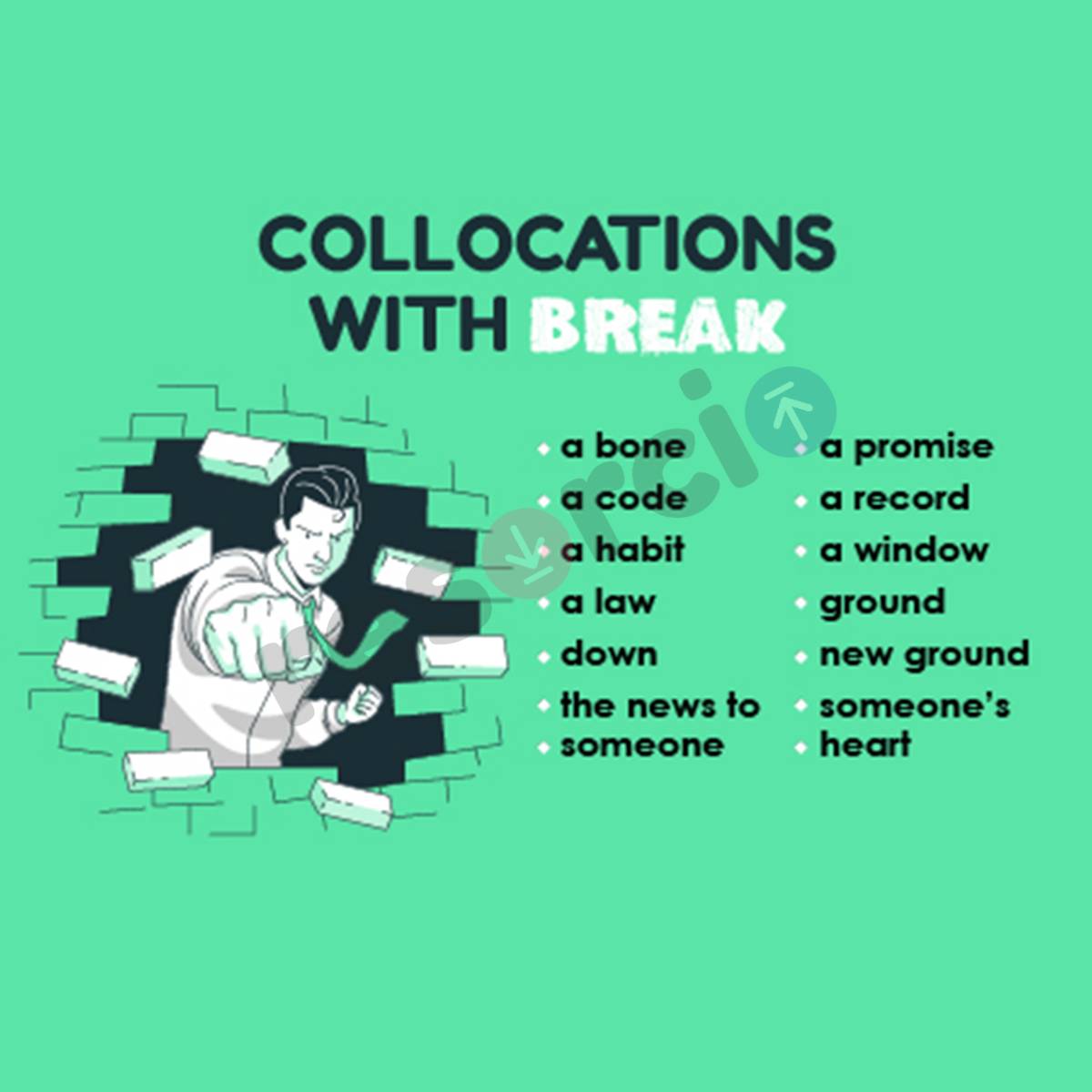 Collocations with break - Template 03
